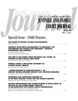 Juvenile and Family Court Journal: Child Trauma